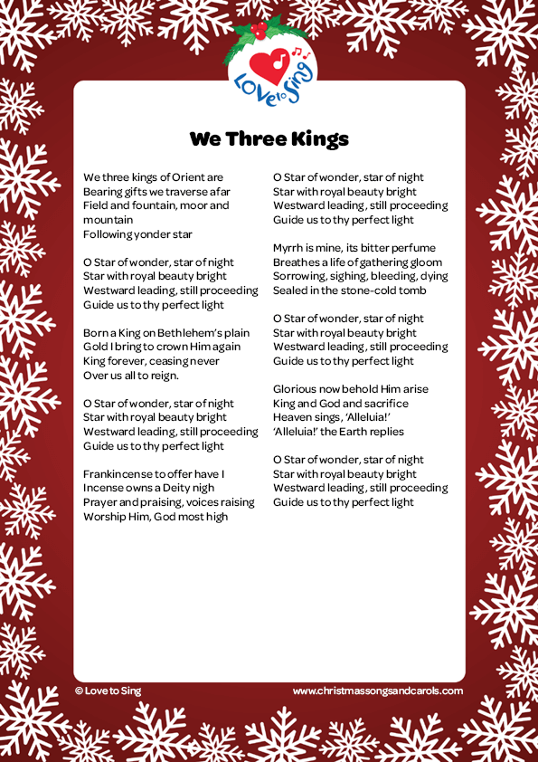 we three kings wright