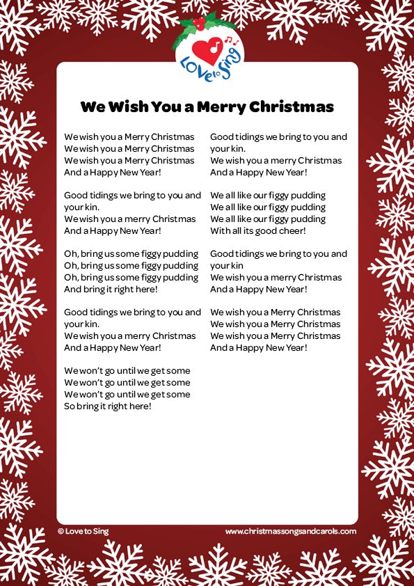 We wish you a merry christmas store